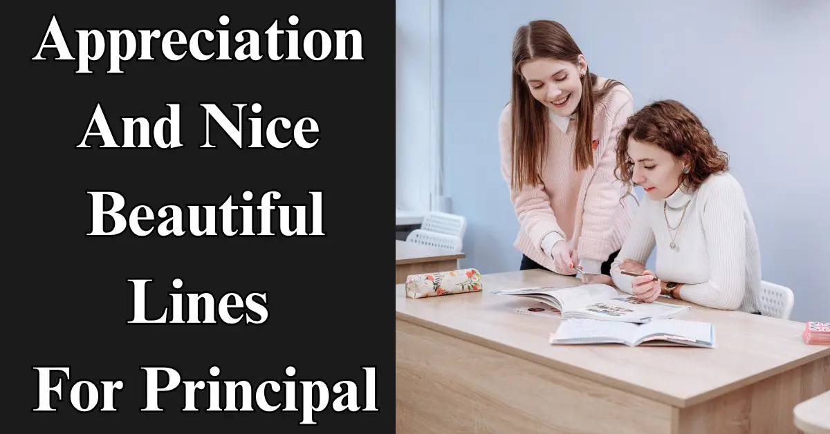 70 Appreciation Lines for Principal [Nice & Beautiful Words]